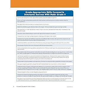 Scholastic Success with Math Grade 4 Workbook
