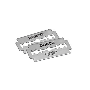 Dorco ST301 Platinum Extra Double Edge Razor Blades | 100 Blades per Pack (10 Packs) | Premium Quality, Smooth Shave, Long-Lasting Sharpness