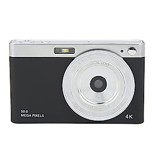 Fydun 4K Digital Camera 50MP Vlogging Camera 2.88in IPS HD Mirrorless Camera AF Autofocus 16X Zoom for Macro Shooting(Black)