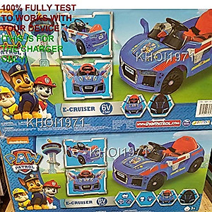 KHOI1971 Wall Charger AC Adapter Power Cable Cord Compatible with Nickelodeon Paw Patrol E Cruiser Chase Ride on 6V-Volt Battery Charger AC Adapter NOT Created or Sold by Nickelodeon