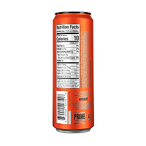 PRIME Energy ORANGE MANGO | Zero Sugar Energy Drink | Preworkout Energy | 200mg Caffeine with 355mg of Electrolytes and Coconut Water for Hydration| Vegan | Gluten Free |12 Fluid Ounce | 12 Pack