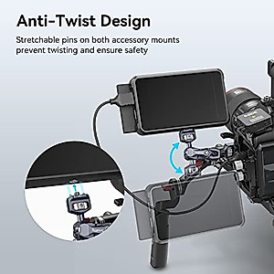 SmallRig Camera Magic Arm, Flexible Articulating Arm with 1/4” Screws, Field Monitor Mount with Dual Ballhead, Aluminum - 3873