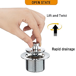 (1 Pack) Yariwiz 1-1/2" Polished Chrome Bathtub Tub Drain Kit Bath Waste Overflow Drain Tube Assembly with Universal Lift & Turn Bathtub Drain and Overflow Faceplate Polished Chrome