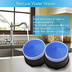 iFealClear 12 Pcs Faucet Cache Aerators with 6 Pcs Removal Wrench Tool, Water Saving Flow Restrictor Replacement Part, for Bathroom or Kitchen Sink, M16.5 18.5 21.5 24 mm Tap Aerators Flow Restrictor