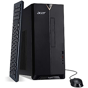 acer 2023 Newest Aspire TC-1660 Desktop PC Intel 10th Gen 6-Core i5-10400 12GB DDR4 512GB NVMe SSD Intel UHD Graphics WiFi AX BT5.2 USB C HDMI RJ45 8X DVD-RW Windows 11 Pro w/RE Accessories