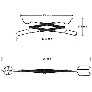 Amagabeli Fireplace Tongs Bundle Firewood Holder