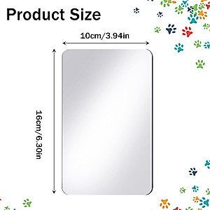 10 Pieces Plastic Mirror Acrylic Safety Mirror Sheets Non Glass Mirror Safety Mirrors for School Science Mirrors for Classroom Home, 6.3 x 3.94 Inch