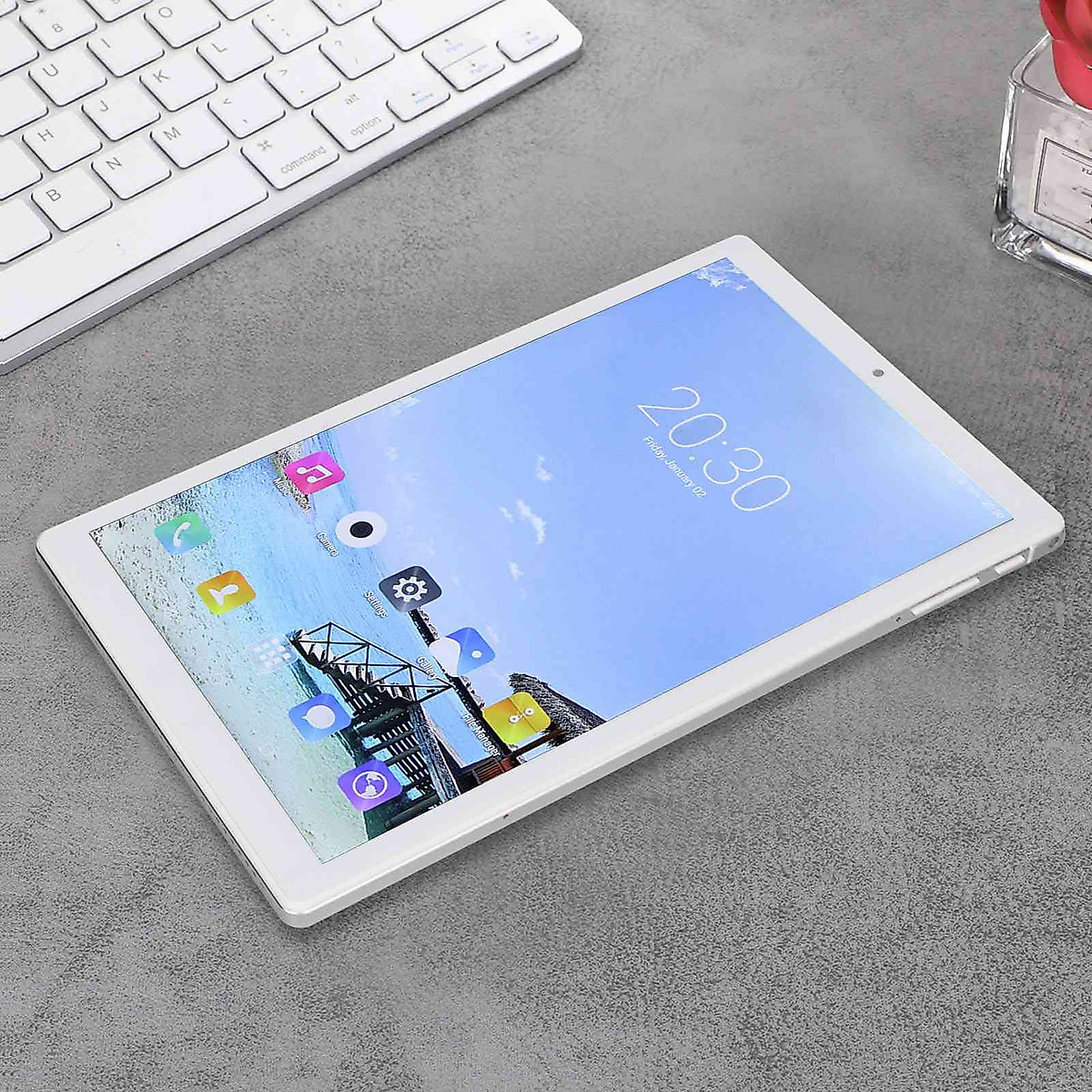 Haofy Tablet PC, Dual Speakers Dual Camera 100‑240V 10-inch Tablet for Students (US Plug)