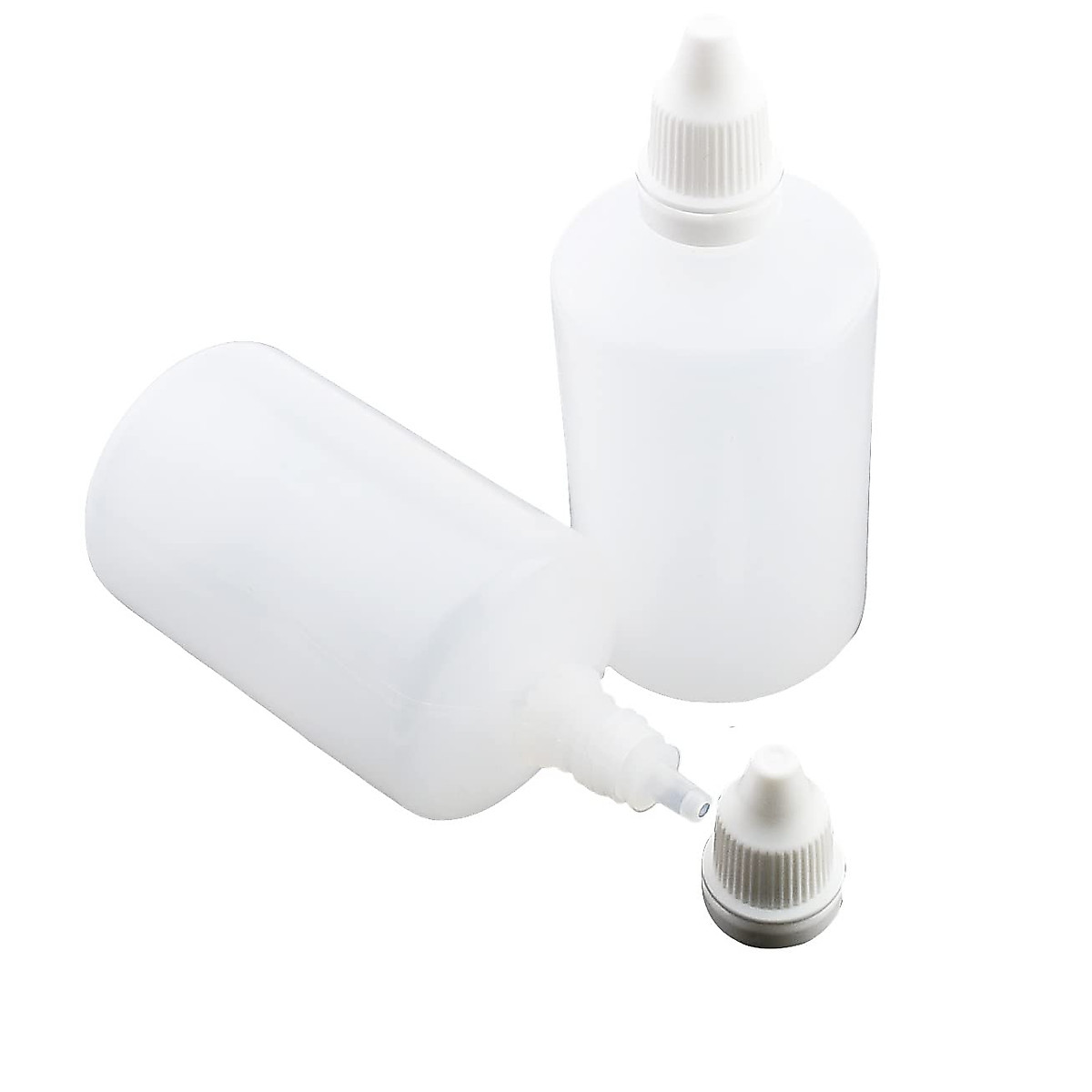 CCHW 100ml Plastic Dropper Bottle, 3.4oz Empty Plastic Squeezable Eye Liquid Dropper Bottles with Childproof Cap (3)