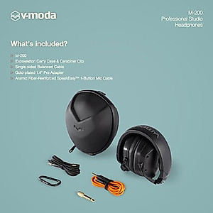 V-Moda M-200 Hi-Res Audio Studio Headphones - Matte Black
