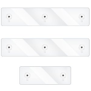 Durmmur Acrylic Shower Caddy with Soap Dish Adhesive Replacement Sticker, 3 Pack