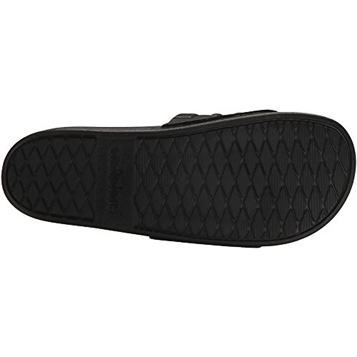 adidas Women's Adilette Comfort Slides Sandal, Black/Black/Black, 5
