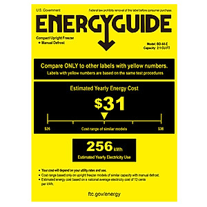 ADT Mini Freezer with Display Glass Door 2.1 Cu Ft Small Freezer with 2 Removable Shelves 7 Temperature Settings -8°F to 14°F Perfect for Liquor and Ice Cream