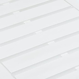 ZQQLVOO Patio Side Table Weather Resistant Plastic Tea Table Outdoor Coffee Bistro Table for Garden Balcony Yard Porch Patio Lawn 30.7"x21.7"x15"