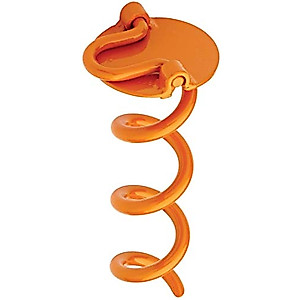 Liberty Outdoor ANCHFR8-ORG-A Folding Ring Spiral Ground Anchor, Orange, 8-Inch