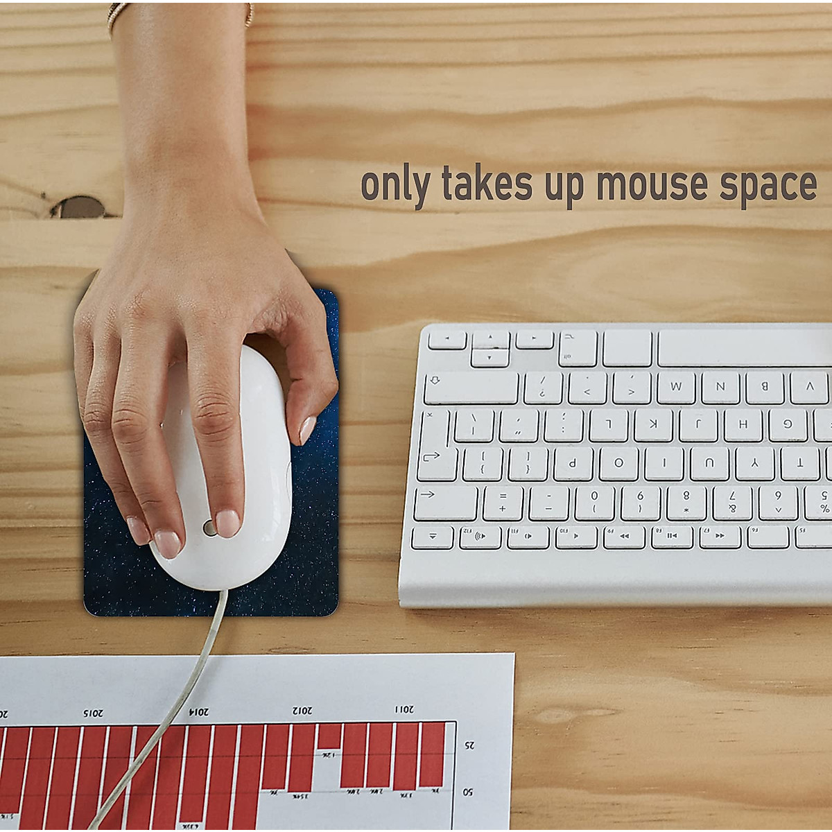 GZXHS Small Mouse pad mall, only Takes up Mouse Space, Mini Travel Carry Washable Non-Slip Rubber Base, Office, Small Space, 5x6inches