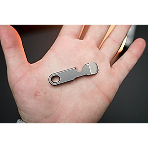 QuickPry Bottle Opener Mini Everyday Carry Pry Bar Tool, For Camping, Cleaning, And Simple Everyday Tasks, Keychain Carry Tool