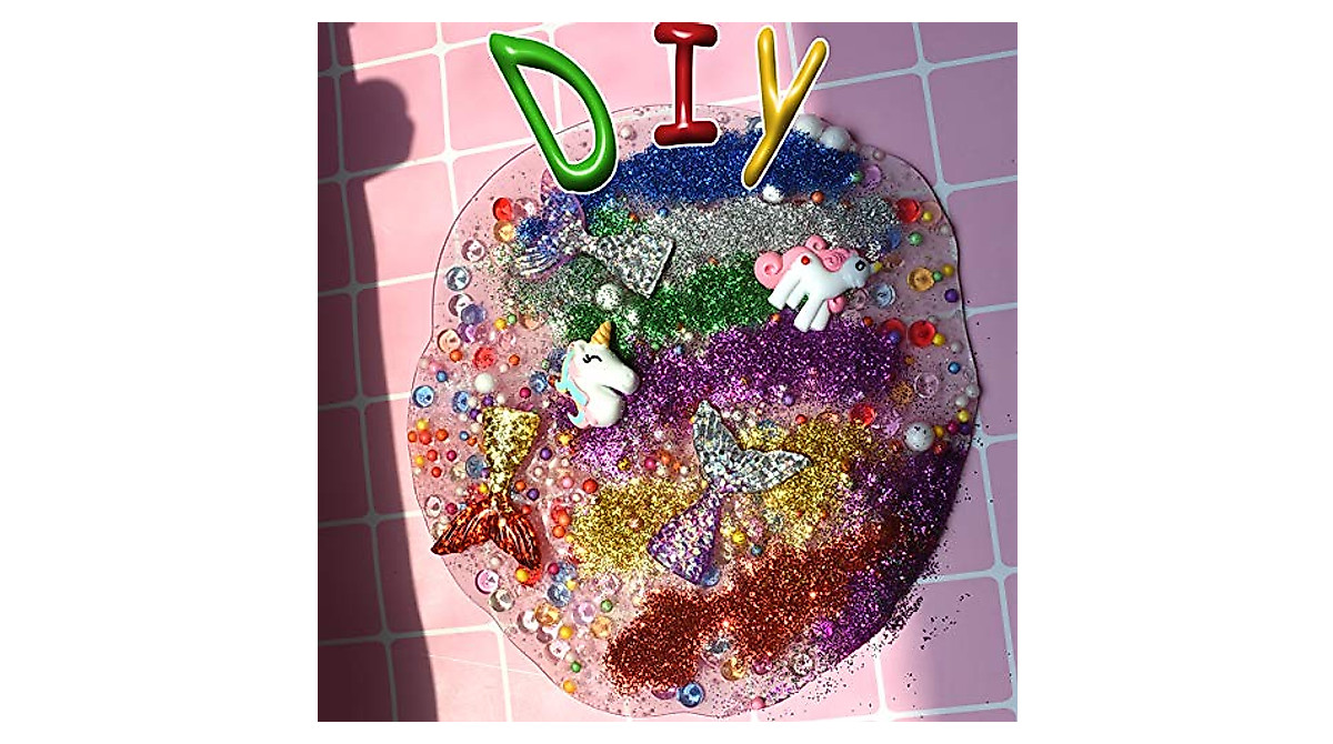 Hulluter 70PCS Slime Kit with Charms & Beads - DIY Creative Fun