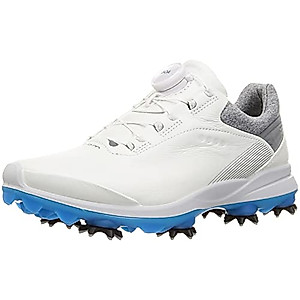 ECCO Women's G 3 BOA Gore-TEX Waterproof Golf Shoe, White, 7-7. 5