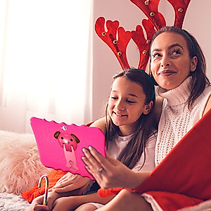 7-inch Children's Tablet Computer 1+8G Android Tablet Cartoon Front And Rear Dual Camera Tablet Children's Early Education Learning Machine Parent-child Gift, Shockproof Case, Educational, Games (Red)