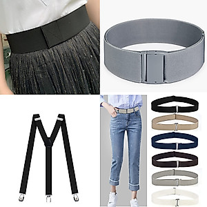 Dortrue 2 Inch 5 Yards Brown Sewing Elastic Band Heavy Stretch High Elasticity Elastic Spool for Sewing Pants Waistband, Straps, Craft DIY Projects