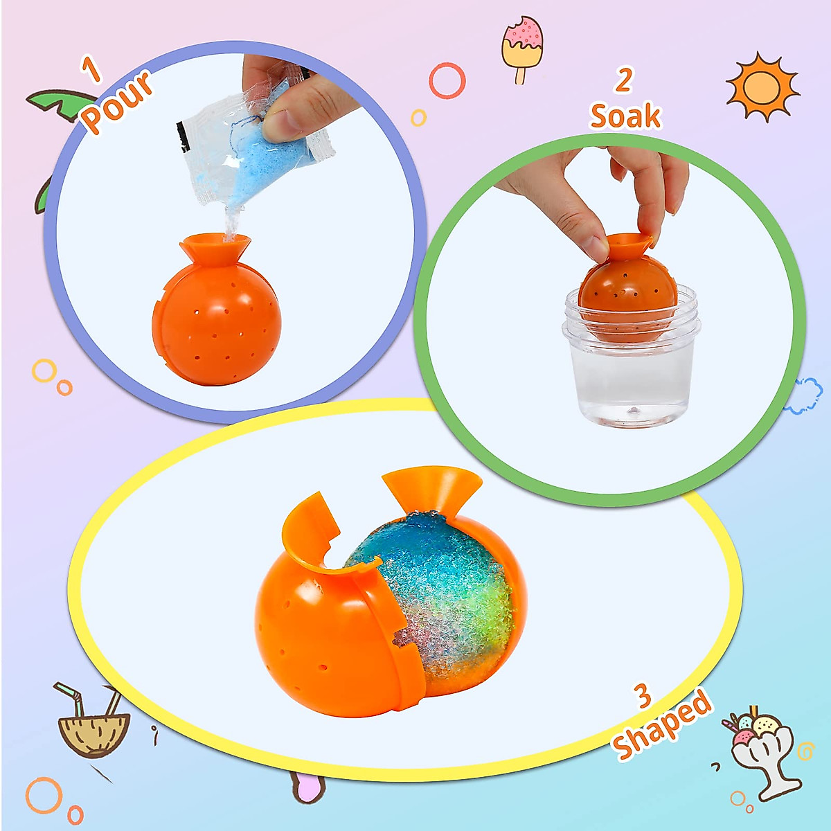 Bouncy Ball Making Kit, DIY Kits for Kids, Kids Birthday Party Activities, Kids Science Projects, Arts and Crafts for Kids 4-6 | 6-8, Outdoor Activities for Kids, Summer Fun Activities Favors Kit