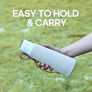 PILEUS EXCLUSIVE 17oz WATER BOTTLE COVER for | PILEUS THERMO Tumbler A 17oz | Insulated Water Bottle, Protective Sleeve for Thermos, vacuum bottle, custom designed for PILEUS THERMO A ONLY (GREY)