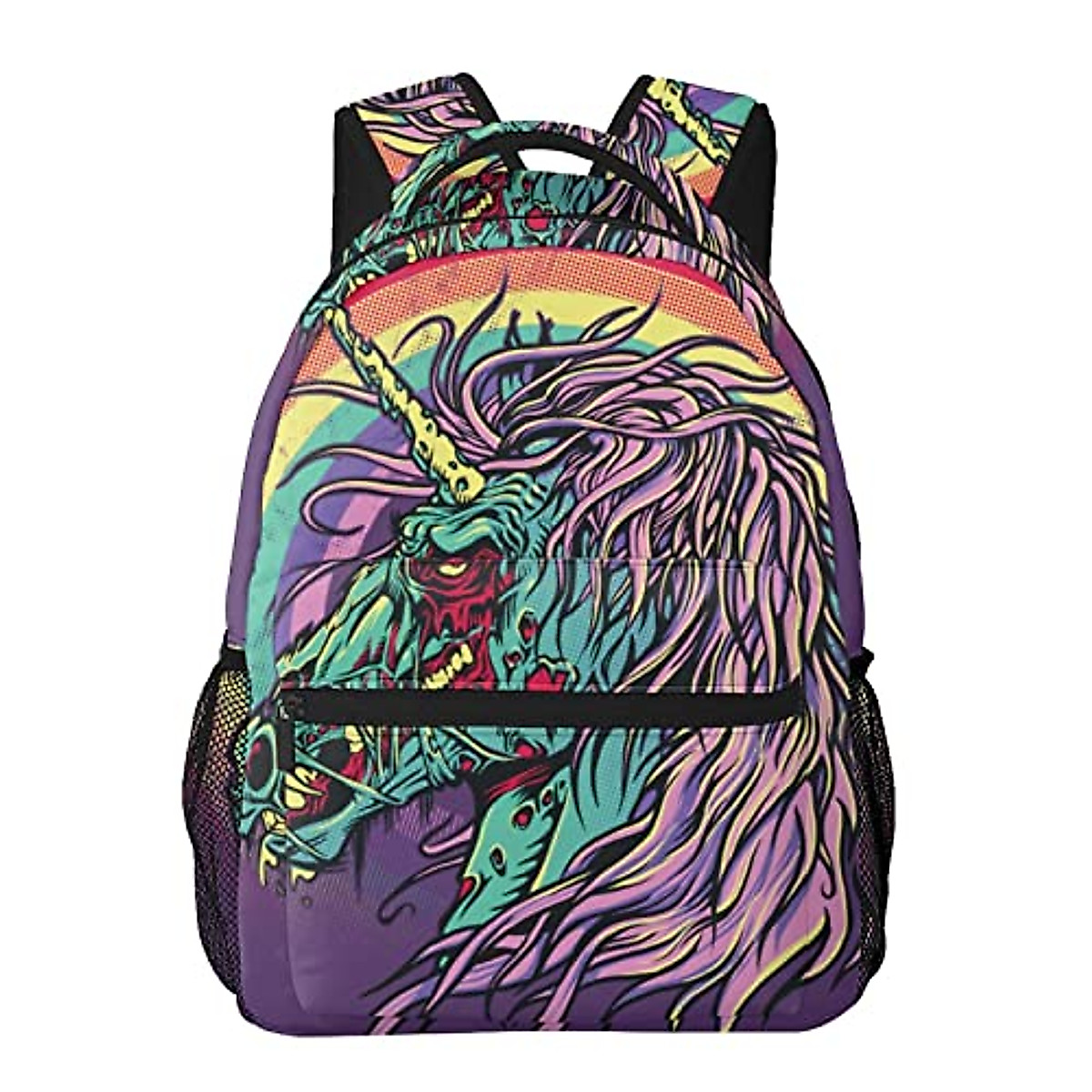 Zombie Unicorn Retro Astronaut Backpack Bookbag Daypack