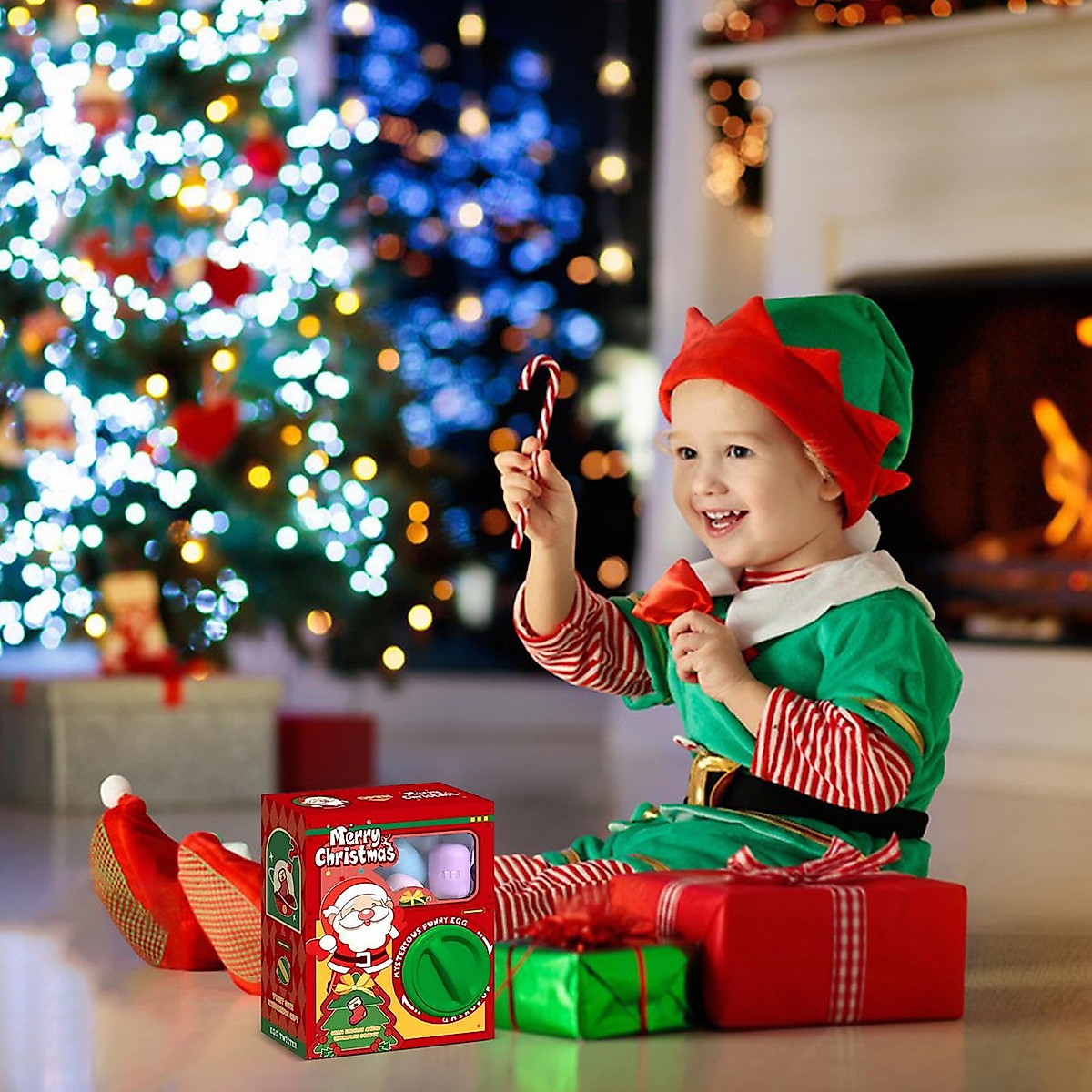 Mini Vending Machine | Christmas Gumball Vending Machine | Christmas Prize Dispenser Toys | Vending Machine For Snacks | Interesting Creative Christmas Egg Claw Machine For Kids Boys & Girls 4-6