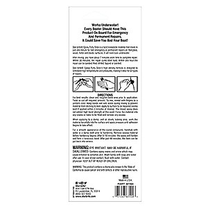 STAR BRITE Epoxy Putty Stick - Quick, Versatile, Permanent Repairs Even Underwater - Fix Boat Hulls, Decks, Pools, Spas, Hot Tubs, Leaking Gaskets, Tanks, Gutters & More - 4 OZ (087104)