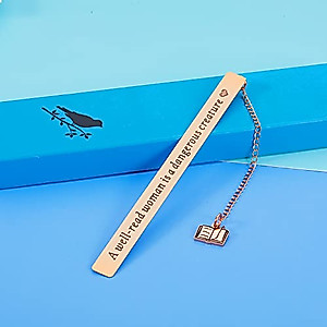 Book Lover Gift Inspirational Bookmark for Women Graduation Birthday Christmas Valentine Gift for Daughter Sister Mom Female Friends Teen Girls Teacher Appreciation Gift for Boss Lady Coworker
