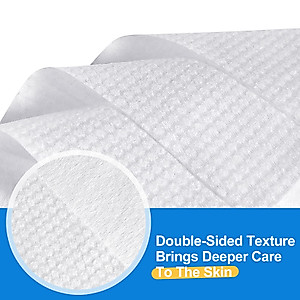 Winner Disposable Face Towels | 100% USA Cotton Daily Face Towelettes, Double-sided Makeup Remover Dry Wipes, Super Soft and Thick Facial Towels for Sensitive Skin, 480 Count, 6 Pack