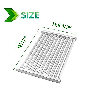 Folocy 17” Grill Grates Replacement for Charbroil Infrared 463242715, 463242716, 463276016, Nexgrill 720-0882A, 720-0882D, Walmart 555179228, BHG 720-0882, Commercial Series 463257520, Cooking Grids