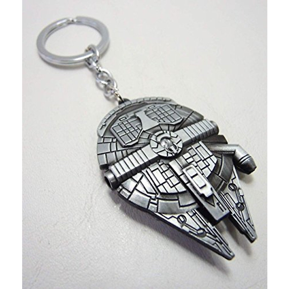 Star Wars Millennium Falcon Spaceship Alloy Keychain (Pewter)