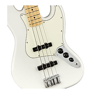 Fender Player Jazz Bass, Polar White, Maple Fingerboard
