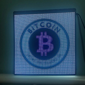 11inch P3 Full Color 64*64 Pixel Bluetooth Programmable Flexible Led Module Matrix Sign Panel For shop Bar Diy T-shirt Backpack