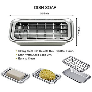 Mason Jar Bathroom Accessories Set- 6PCS - Lotion Soap Dispenser,Toothbrush Holder,2 Apothecary Jars(Qtip Holder), Soap Dish,Storage Organizer Basket - Rustic Farmhouse Decor (Brushed Nickel)