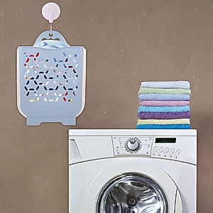 Zerodeko Collapsible Laundry Basket Wall Mount Laundry Basket Laundry Hamper Sundries Storage Holder Clothes Basket Dirty Clothes Organizer Basket for Clothes Basket for Laundry