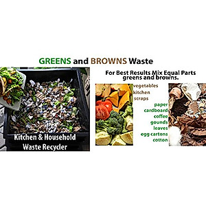 Nature's Footprint WF360BW Worm Factory 360 4 Tray with Worms, Black