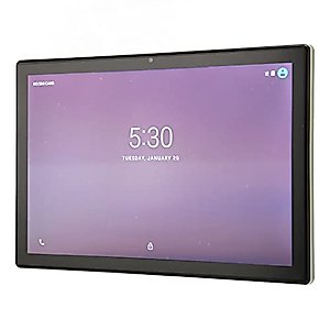 Naroote 4G Calling Tablet, 5GWIFI 8 Core CPU 1960x1080 IPS Screen 10 Inch Tablet Green (US Plug)