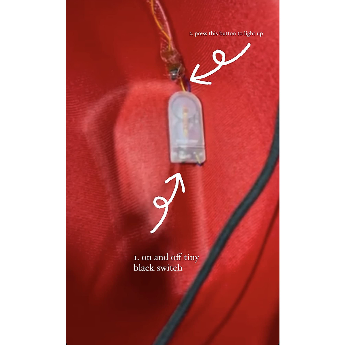 blinkee Sparkling LED Cowboy Hat with Red Sequins - Perfect for Rodeos and Festivals - 8 Radiant Red Lights