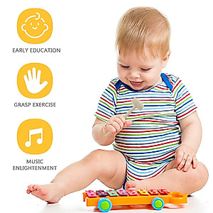 Gadpiparty 36pcs Mini Wooden Hammer Chocolate Wooden Mallet Hammer Toys Kids Cracking Hammers Pounding Toy Educational Tool for Kids Boys Girls Use 9.5X2.7X1.3CM