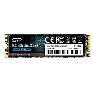 Silicon Power A60 M.2 2280 512GB Max2200/1600 MB SP512GBP34A60M28