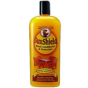 HOWARD SWAX16 Outdoor Furniture Wax, 16 Fl Oz (Pack of 1), Yellow