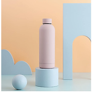 Water Bottle Sport matte Vacuum Flask double walled insulated 500ml stainless steel vacuum