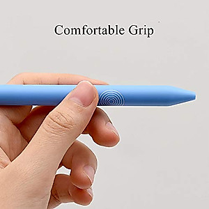 Cute Refillable Ballpoint Pens Black Ink for Journaling Writing Quick Dry Gel Ink Pens 0.5mm Assorted Patterns for Girls Women (Koi 5 PCS)