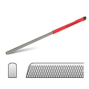 StewMac Fret End Dressing File - Professional Luthier Guitar Repair Tool - Fix Sharp Fret Ends & Fret Sprout - For Rounding, Shaping, and Deburring - Works on All Frets! (1175)