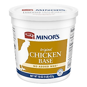 Minor's Chicken Base and Stock, Great for Soups and Sauces, 0 Grams Trans Fat, Poultry Flavor, 16 oz(Packaging May Vary)