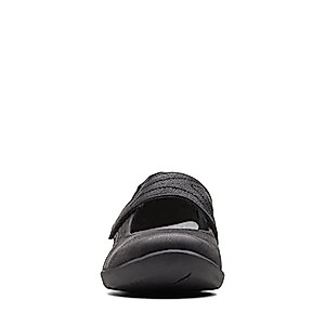 Clarks womens Sillian Bella Mary Jane Flat, Black, 8.5 Wide US