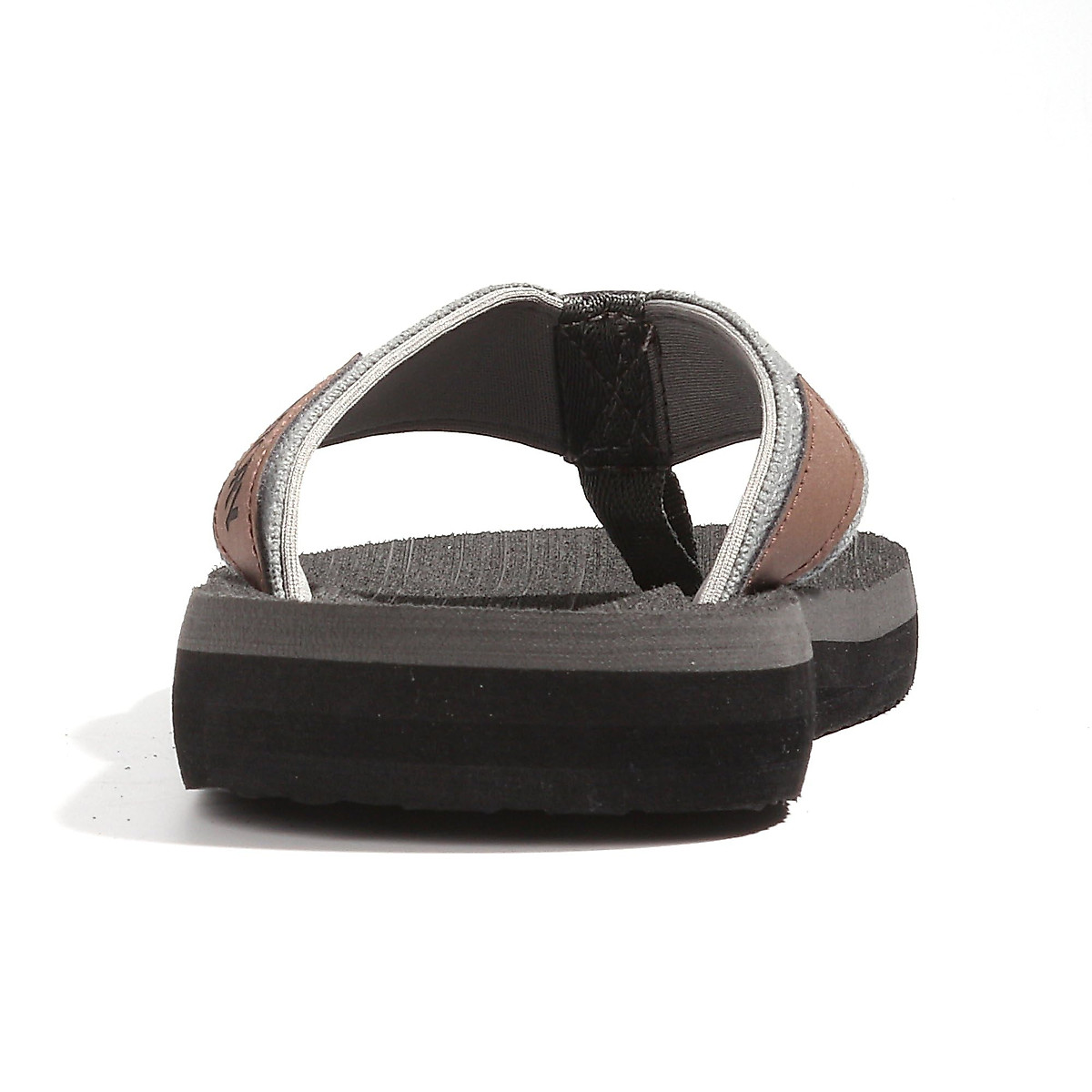 FITORY Men's Flip-Flops, Thongs Sandals Comfort Slippers for Beach Grey Size 11